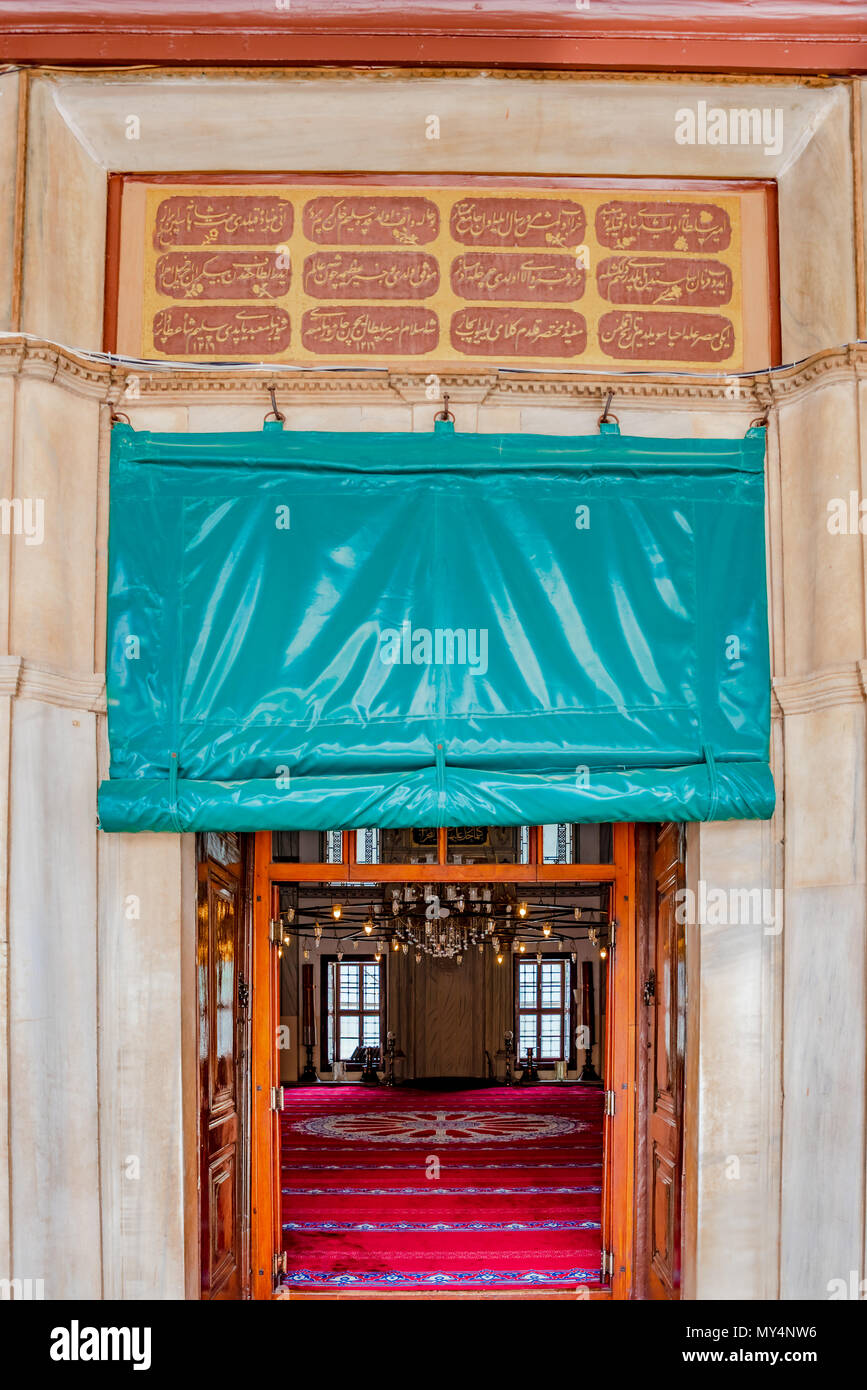 Exterior view of Emir Sultan Mosque at Emir Sultan Complex or Sultan ...