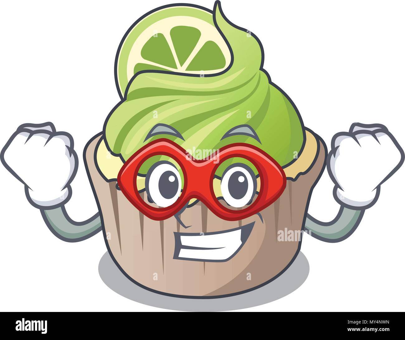 Super hero lemon cupcake character cartoon Stock Vector Image & Art - Alamy