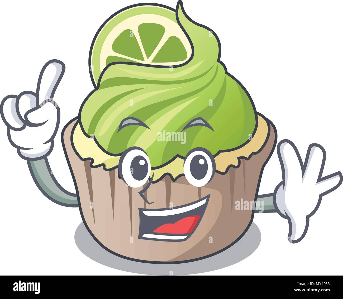 Finger lemon cupcake mascot cartoon Stock Vector Image & Art - Alamy