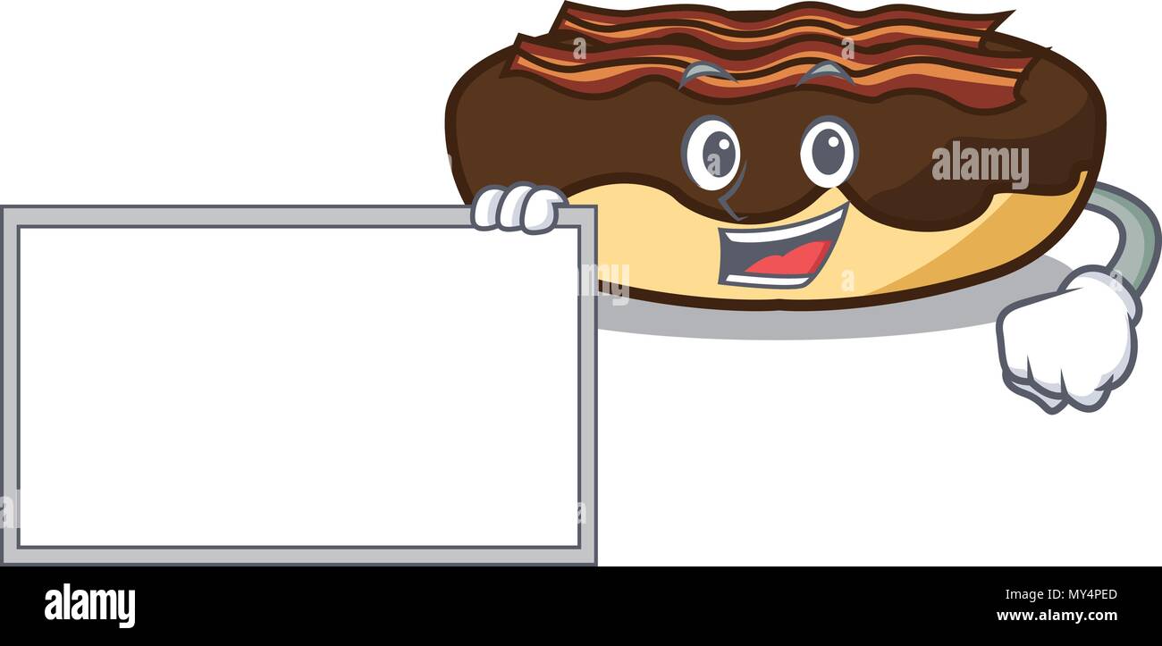 With board maple bacon bar character cartoon Stock Vector Image & Art ...