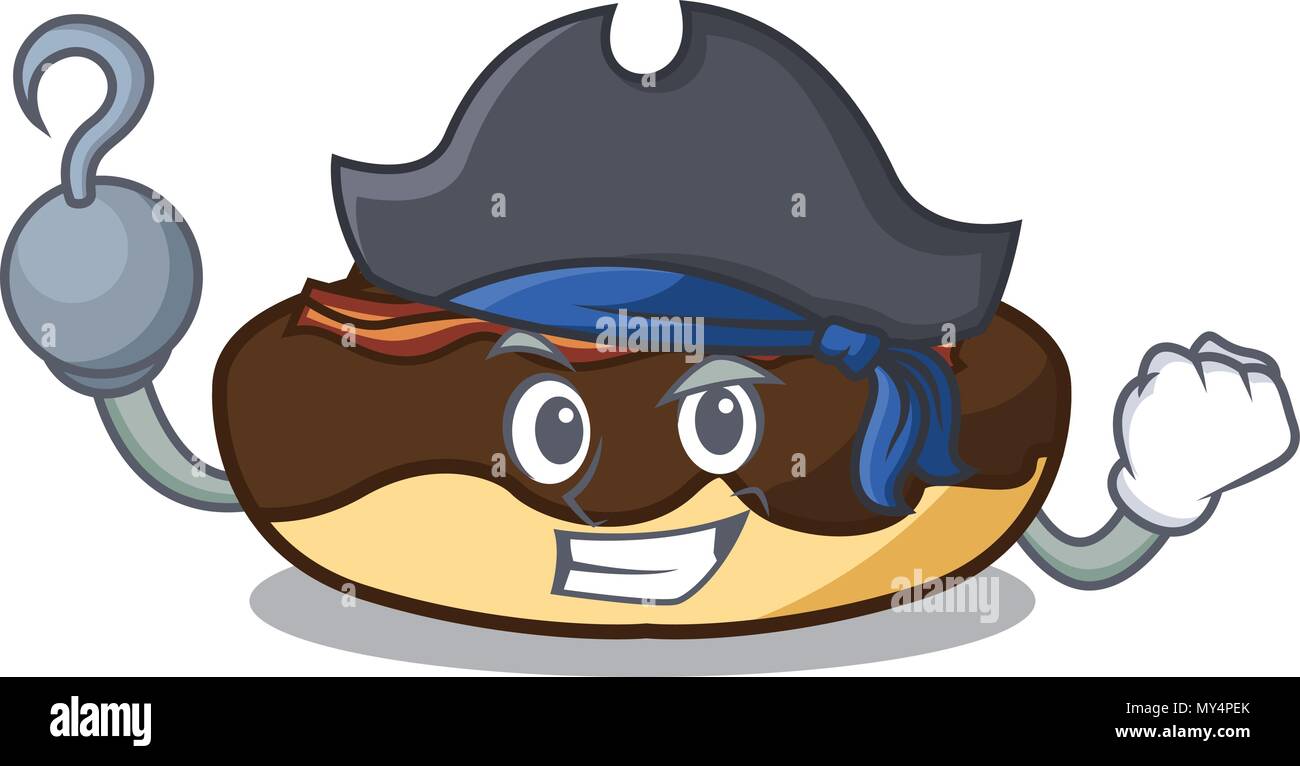 Pirate maple bacon bar character cartoon Stock Vector Image & Art - Alamy
