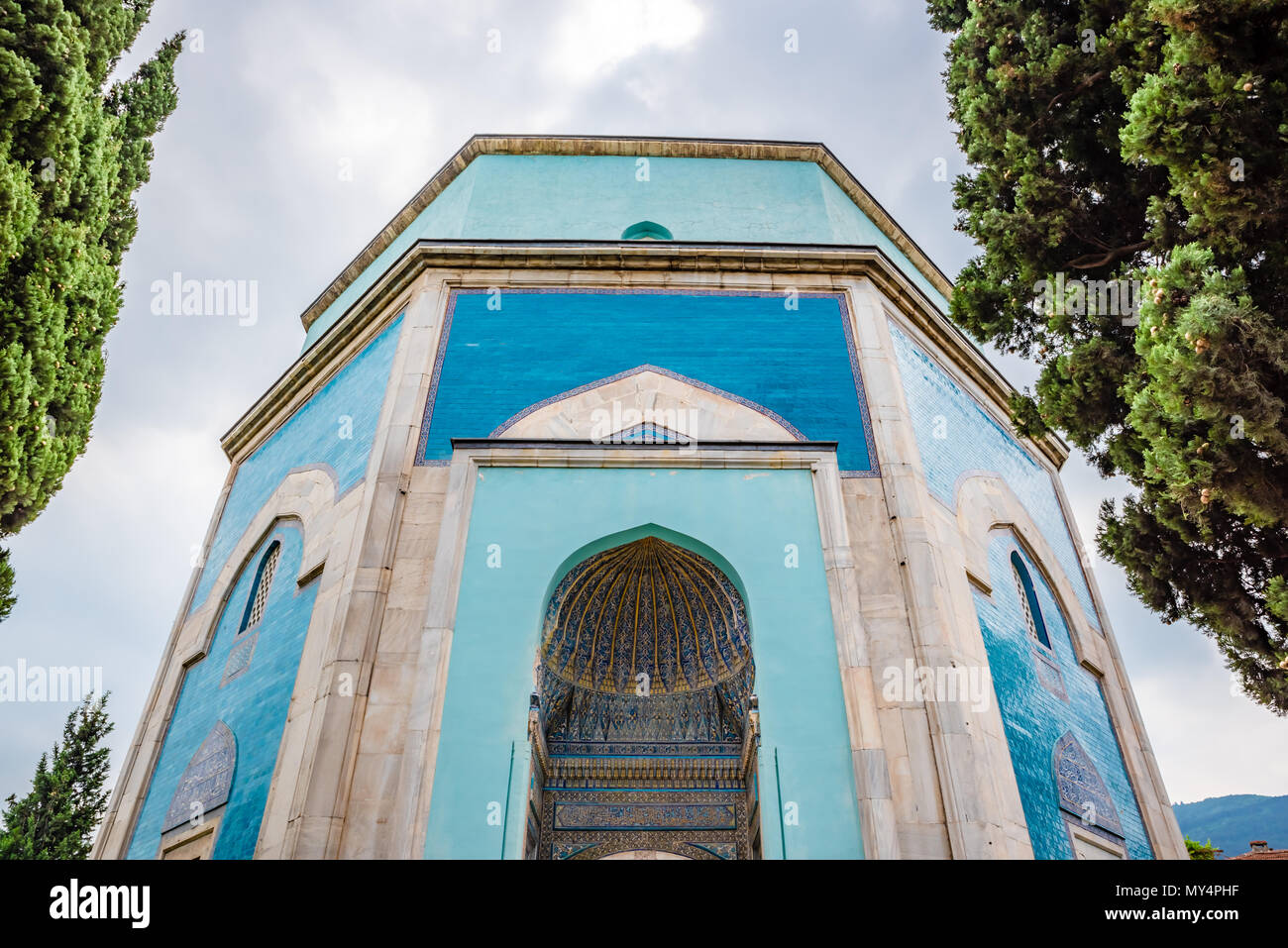 Exterior view of Green Tomb that is a part of the larger complex in ...