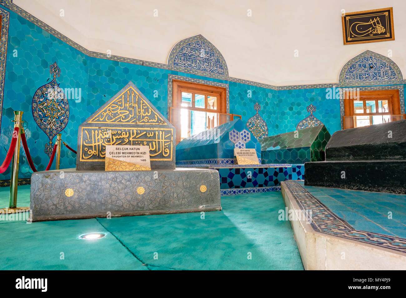 Interior detailed view of Green Tomb that is a part of the larger ...