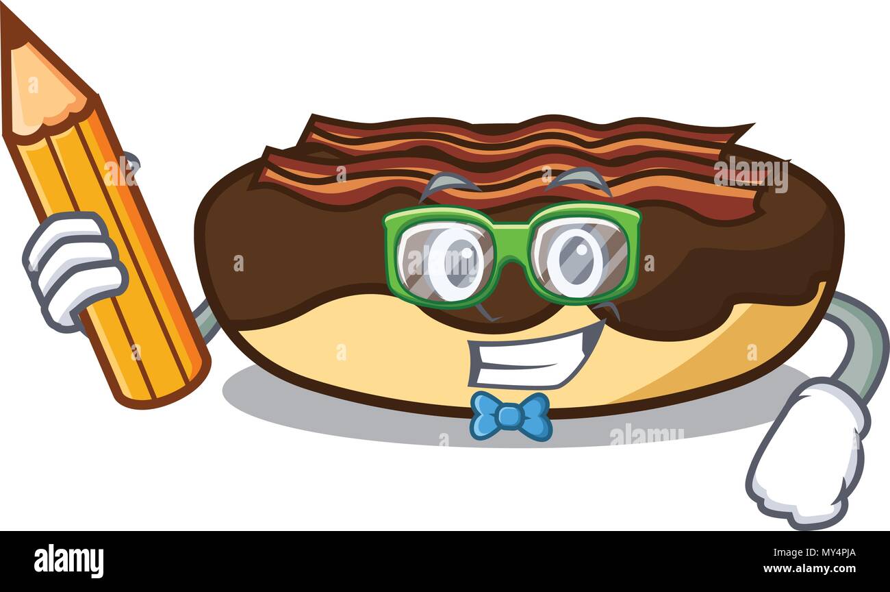 Student maple bacon bar character cartoon Stock Vector Image & Art - Alamy