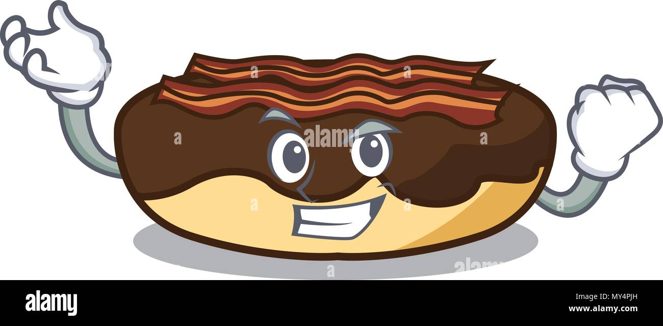 Successful maple bacon bar character cartoon Stock Vector Image & Art ...