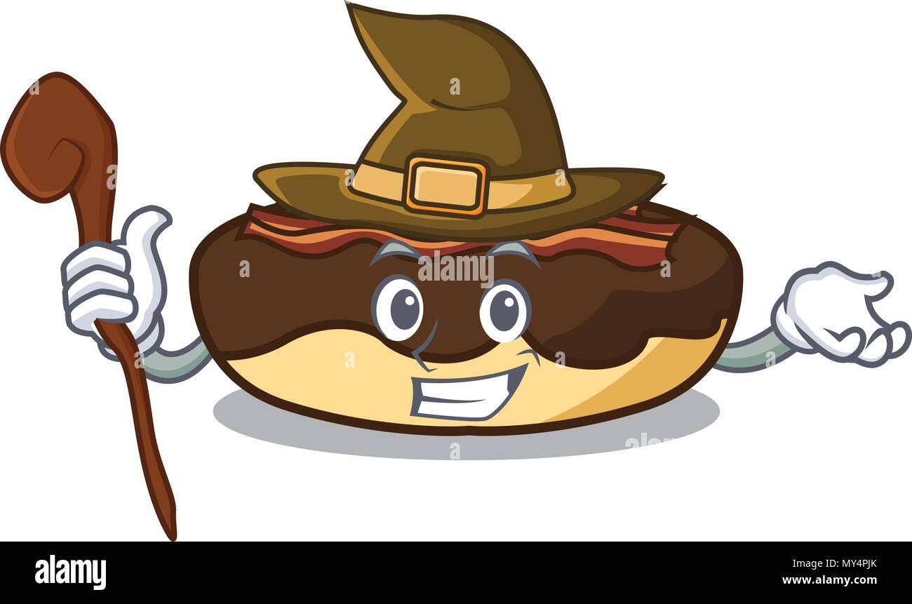 Witch maple bacon bar mascot cartoon Stock Vector Image & Art - Alamy