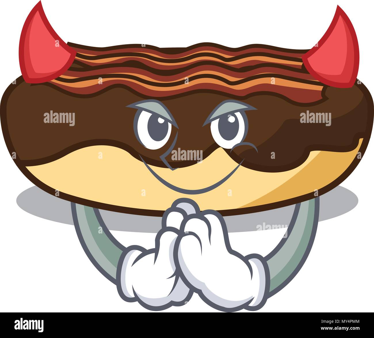 Devil maple bacon bar mascot cartoon Stock Vector Image & Art - Alamy