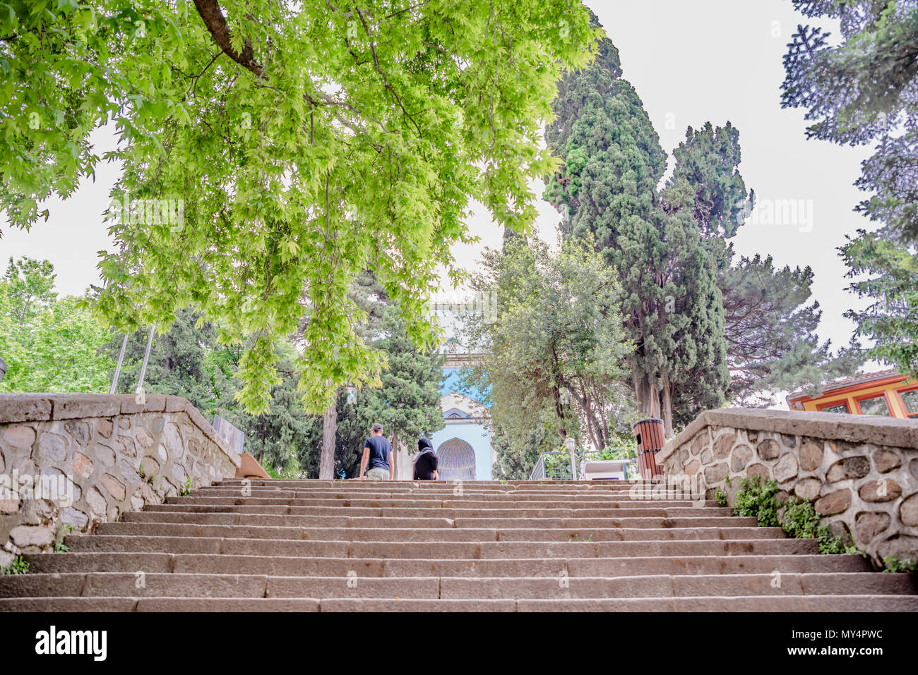 Exterior view of Green Tomb that is a part of the larger complex in ...