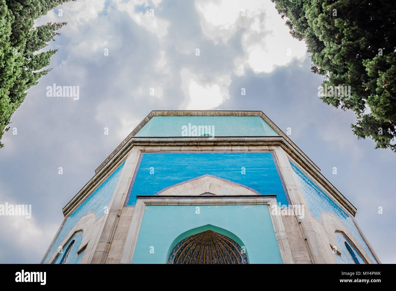 Exterior view of Green Tomb that is a part of the larger complex in ...