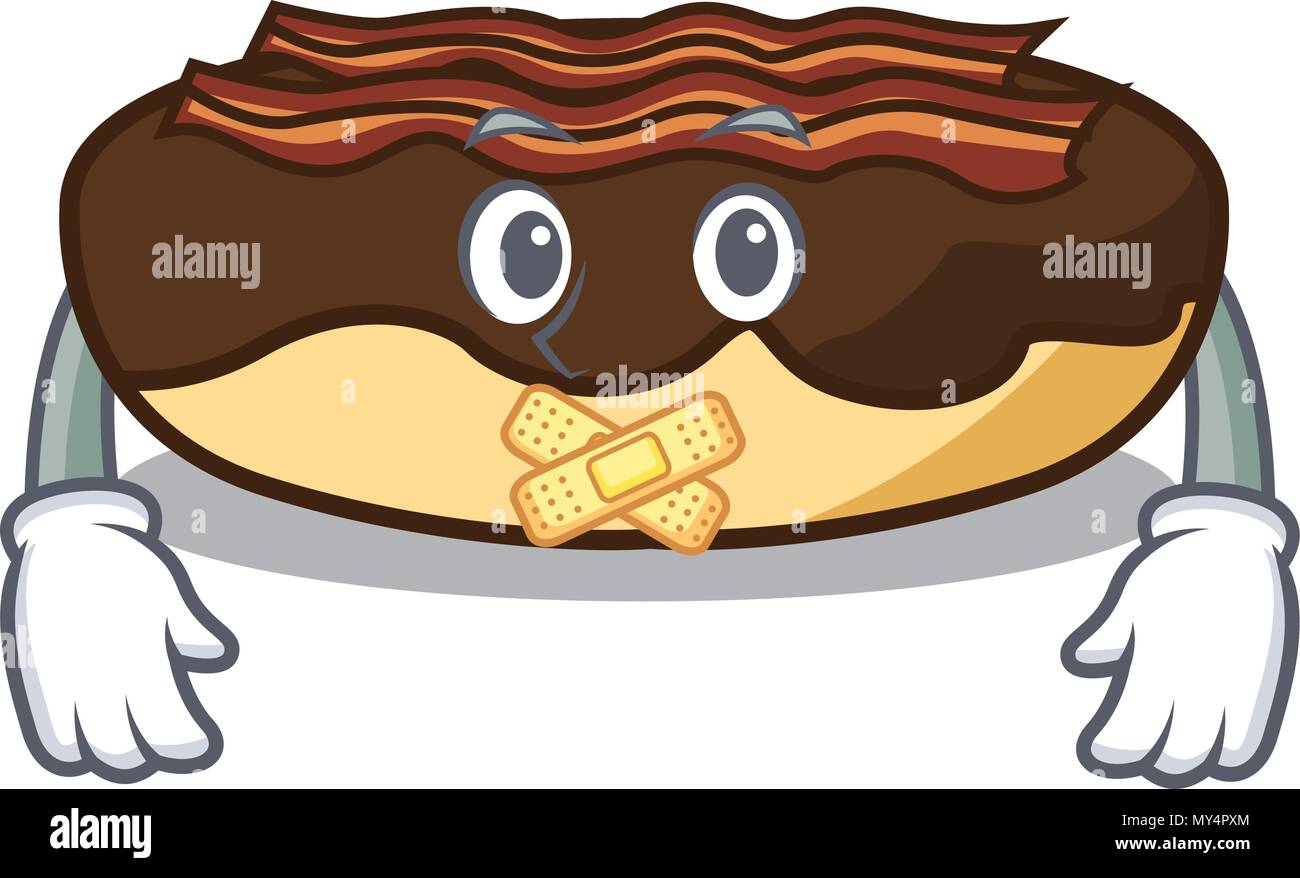 Silent maple bacon bar mascot cartoon Stock Vector Image & Art - Alamy