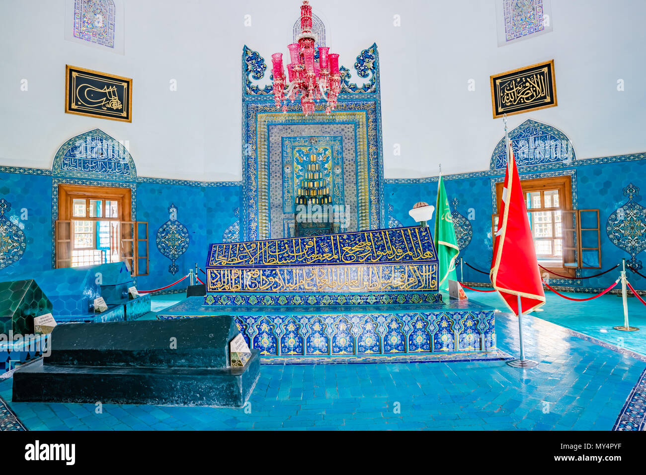 Interior detailed view of Green Tomb that is a part of the larger ...