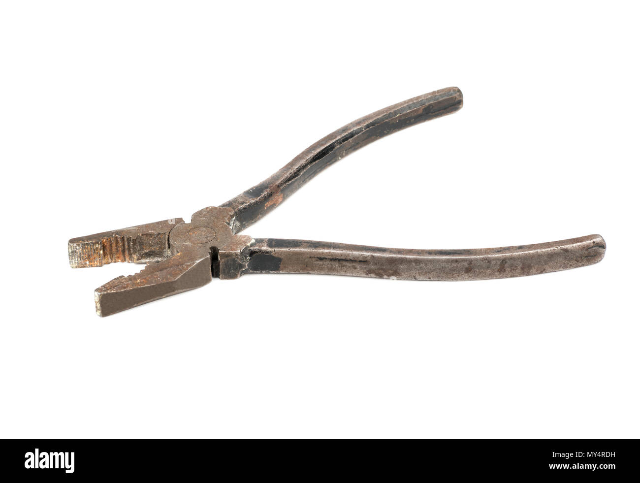 Old rusty pliers isolated on white background Stock Photo - Alamy