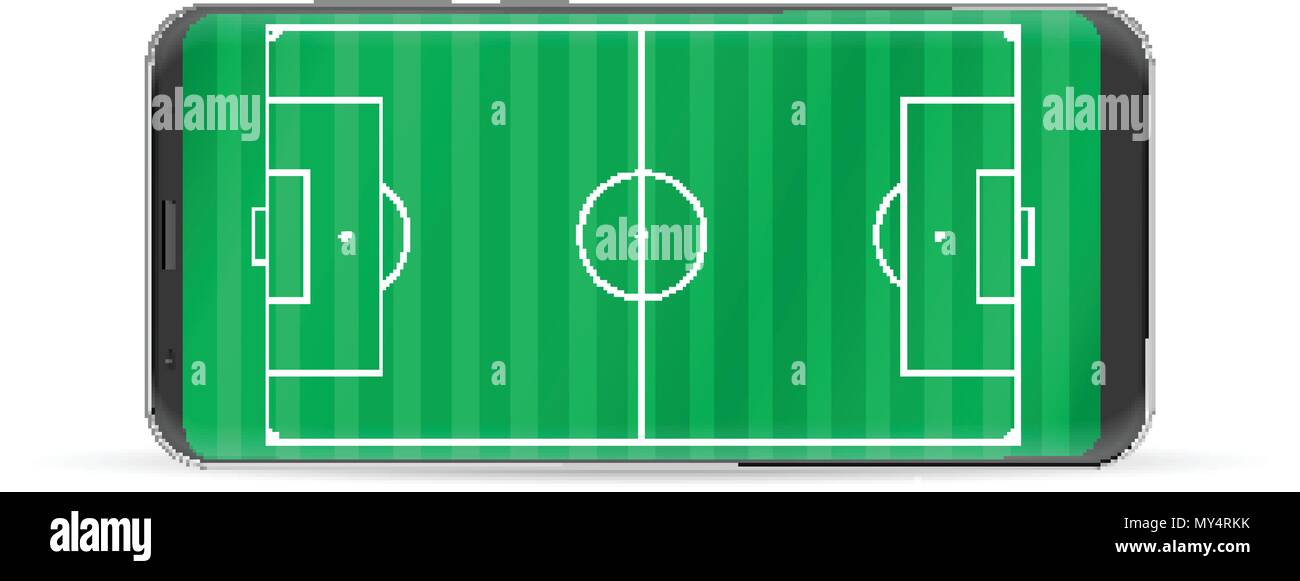 Mobile soccer field Stock Vector Images - Alamy