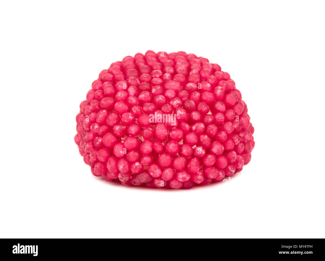 Red delicious berry jelly candies isolated on a white background Stock ...