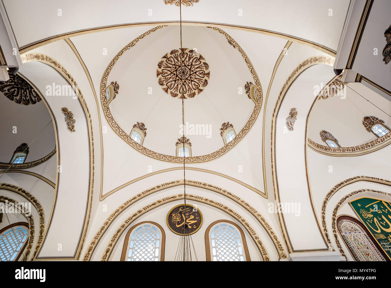 Inside grand mosque bursa mosque hi-res stock photography and images ...