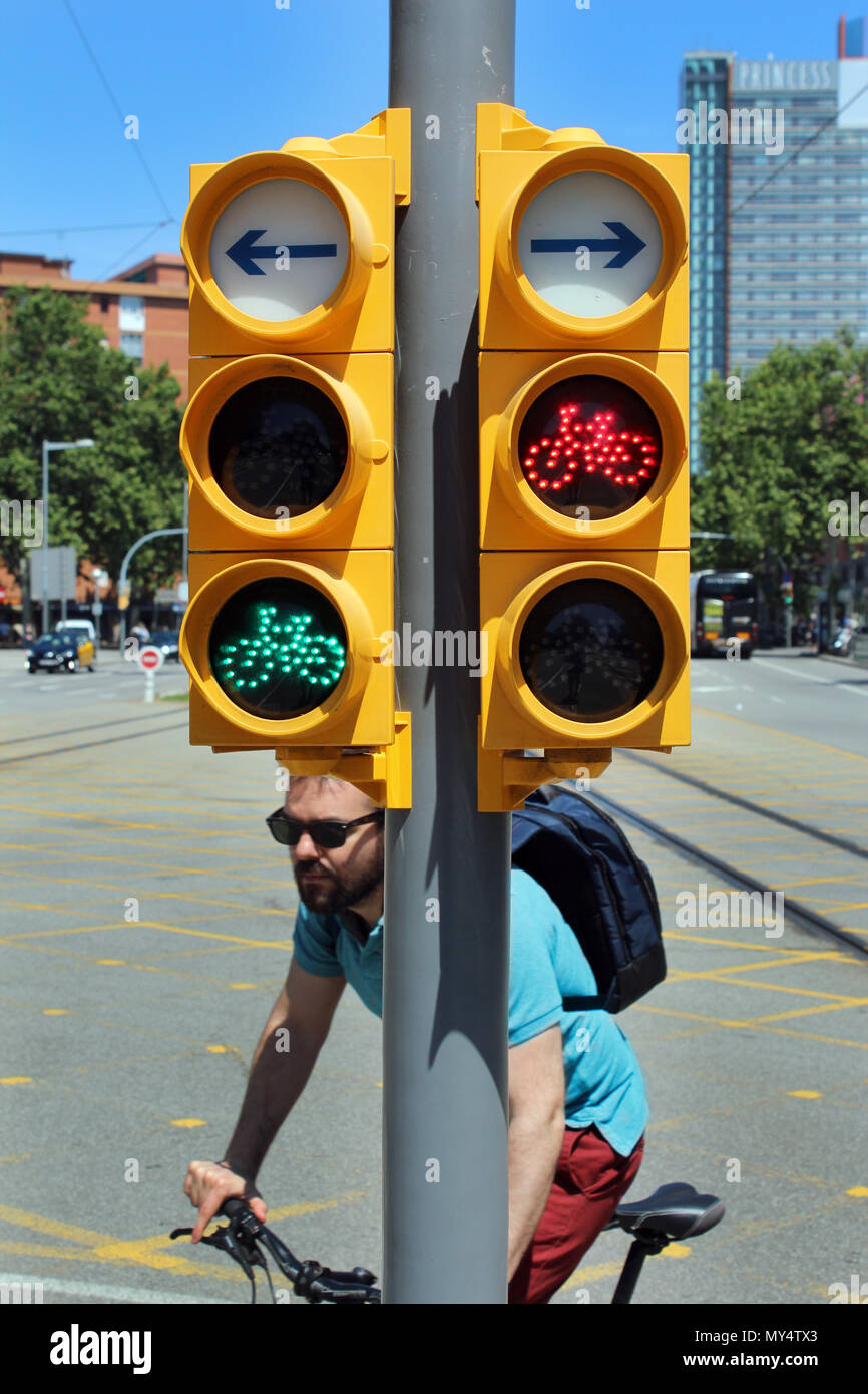 Pedestrian and cyclist traffic signs hi-res stock photography and ...