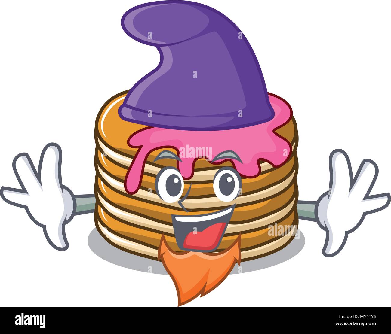 Elf pancake with strawberry character cartoon Stock Vector Image & Art ...