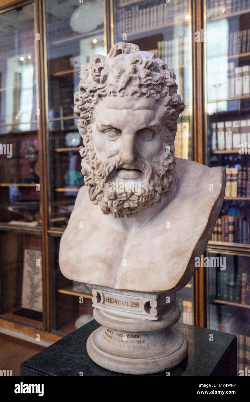 Marble, bust, of, Hercules,British Museum,London,capital,England,UK,GB ...