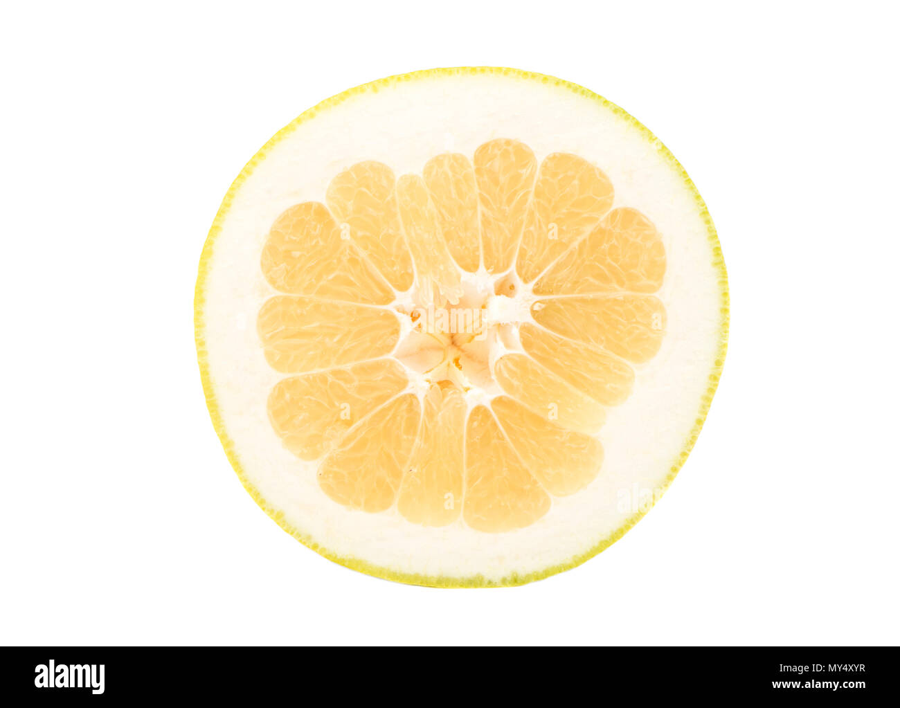 Juicy fruit Oroblanco half isolated on a white background Stock Photo ...