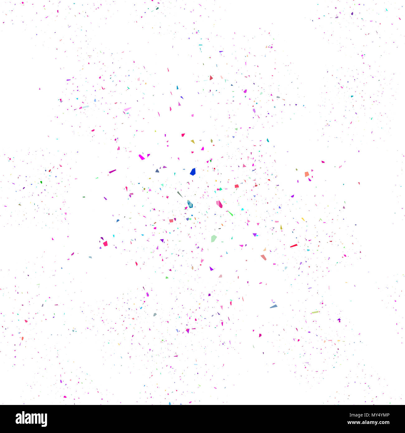 Colored Confetti Seamless Pattern. Set of Particles Stock Photo - Alamy