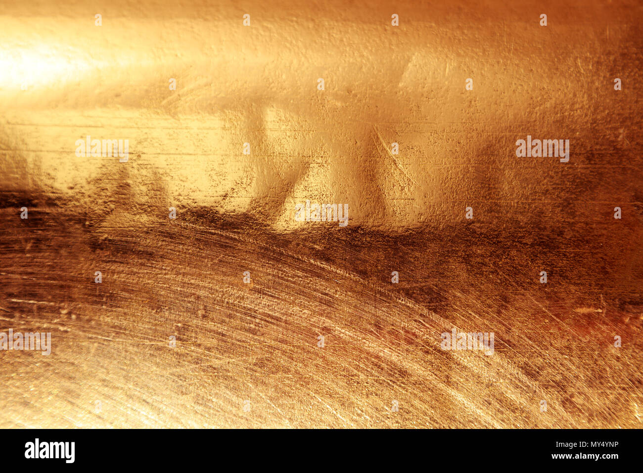Scratched texture copper plating background close-up Stock Photo - Alamy