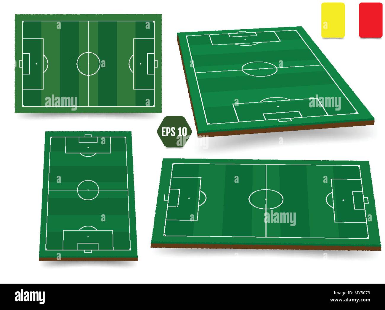 Soccer stadium top view Stock Vector Images - Alamy