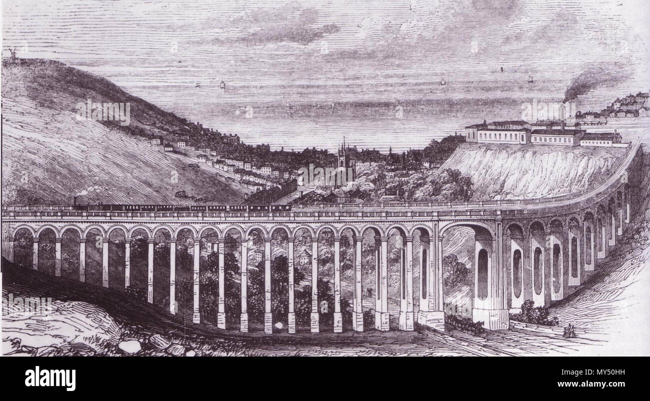 . English: London Road viaduct Brighton . circa 1840. Unknown 327 ...