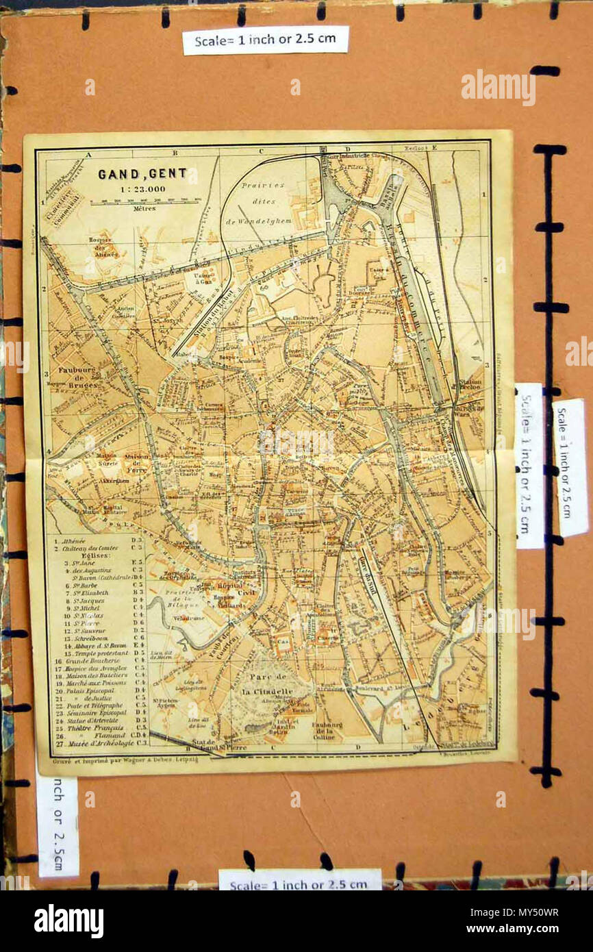 . English: 1905 Street Plan Town Gand Gent . 1905. Unknown 10 1905 ...