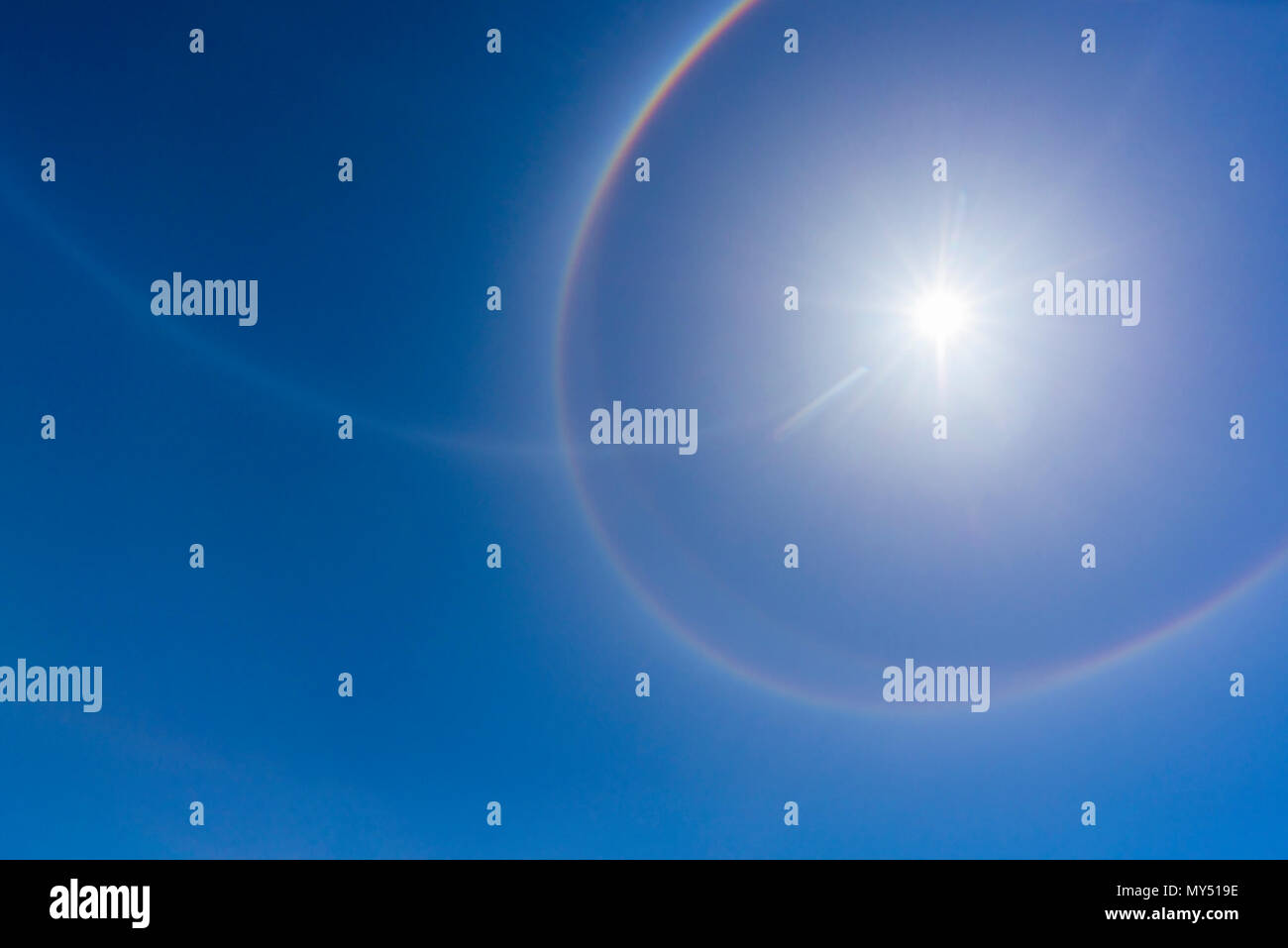 Refracted by hexagonal ice crystals hi-res stock photography and images ...