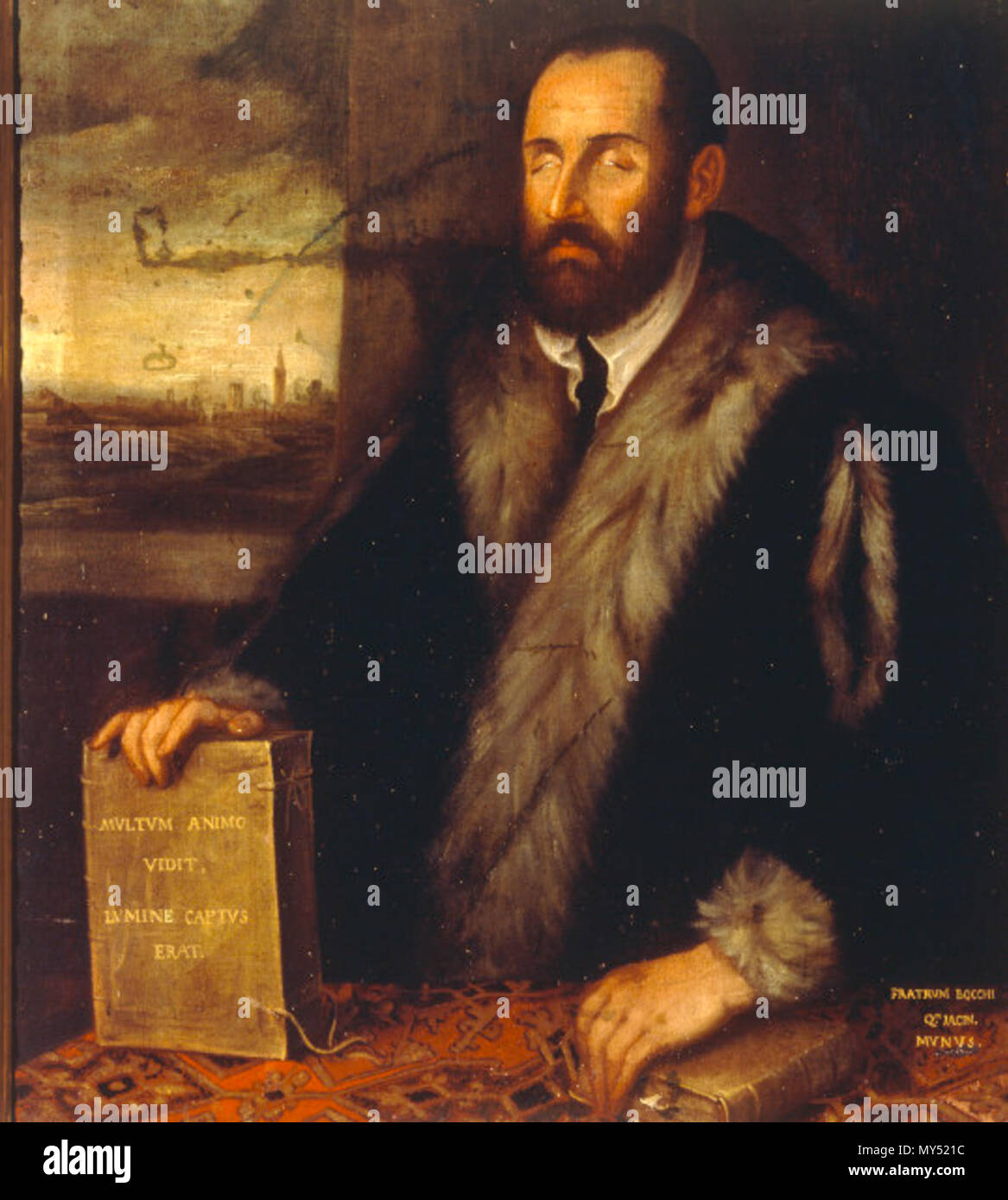 . English: Luigi Grotto, painting by Jacopo Robusti Tintoretto . 7 ...