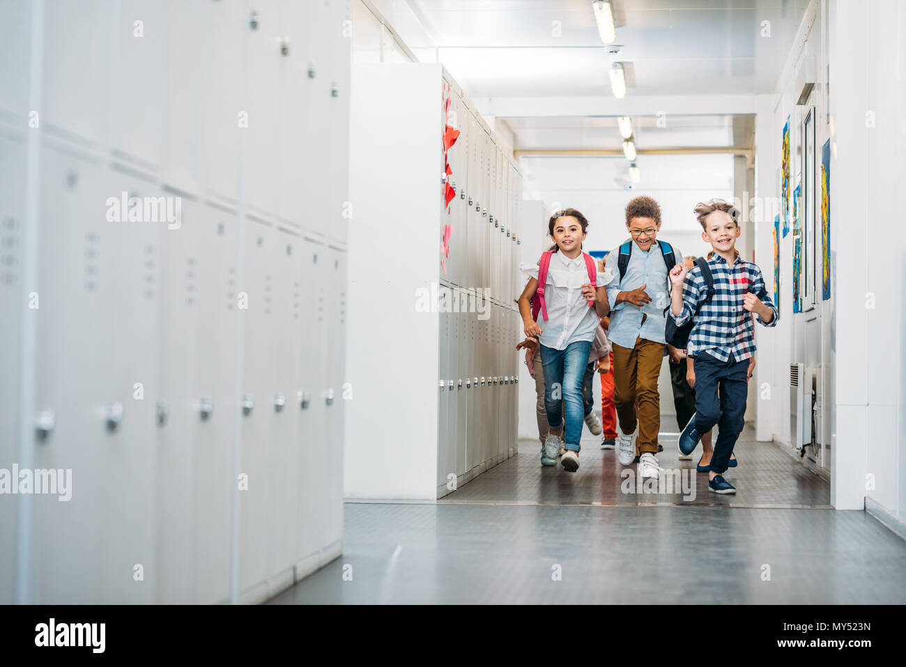 Children corridor walking running hi-res stock photography and images ...