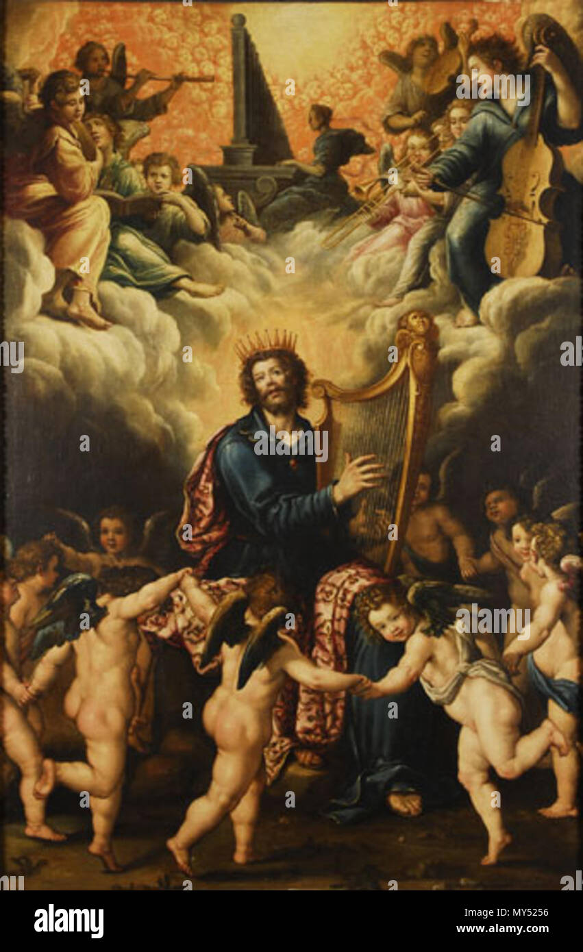 David con arpa hi-res stock photography and images - Alamy