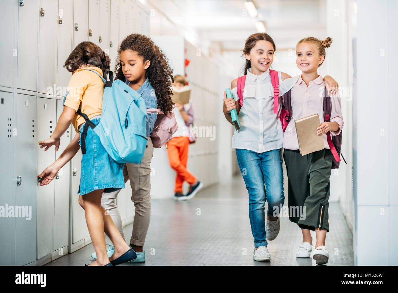 Schoolgirls walking hi-res stock photography and images - Alamy