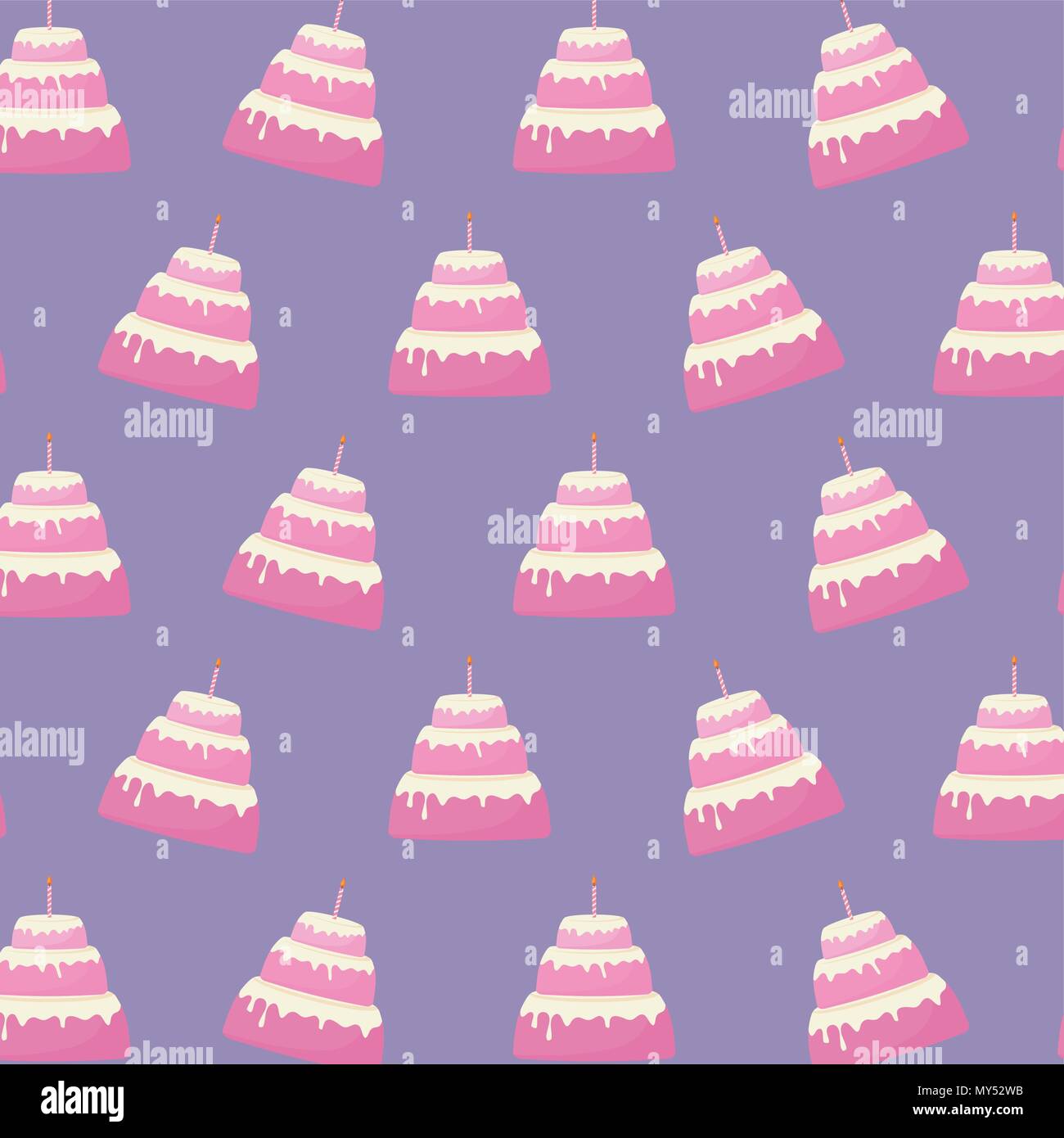 background of sweet cakes pattern, vector illustration Stock Vector ...
