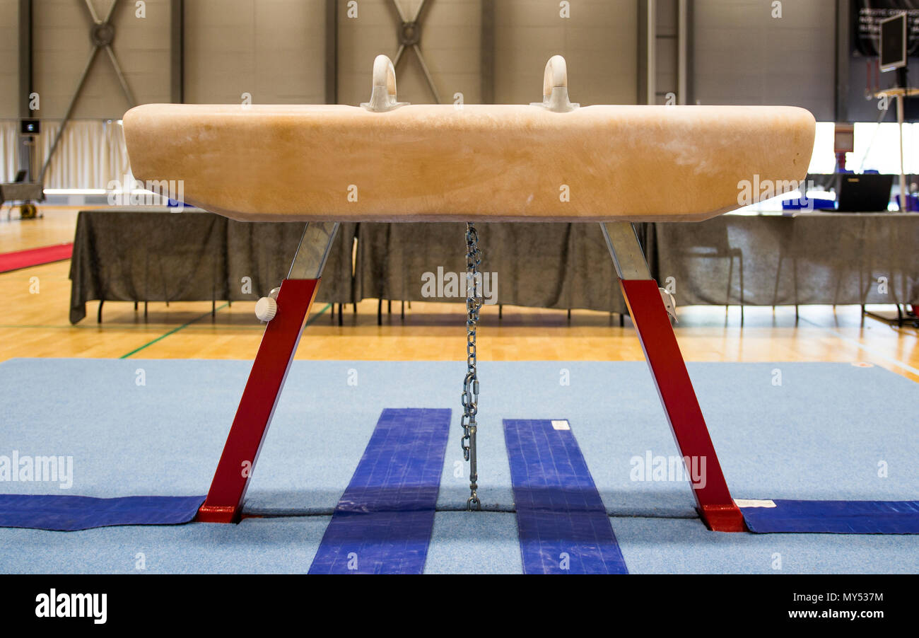 Gymnastic equipment in a gymnastic center Stock Photo - Alamy Gymnastic equipment in a gymnastic center Stock Photo - Alamy