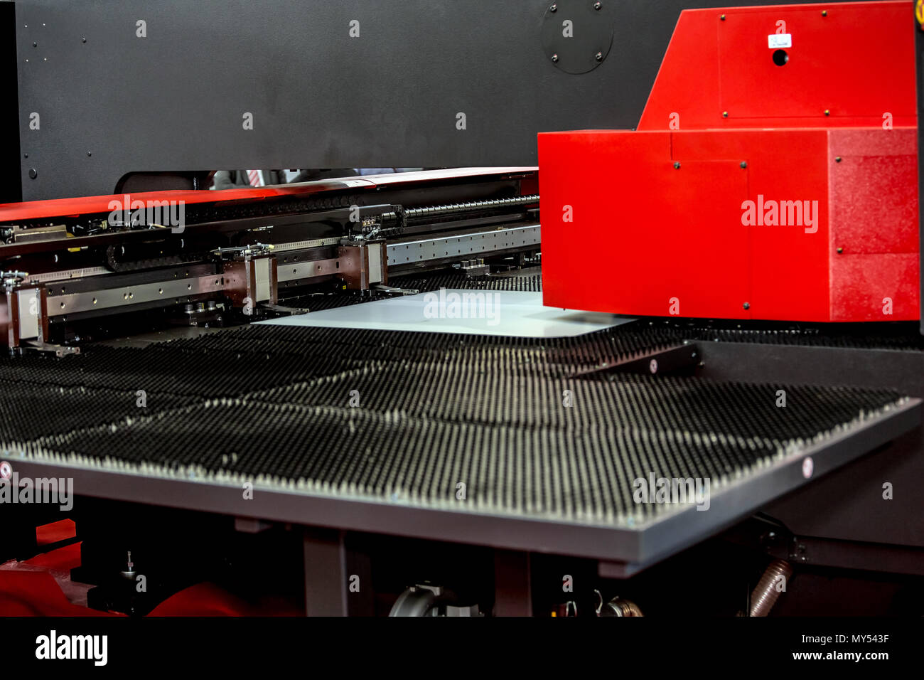 Turret punch presses Stock Photo - Alamy