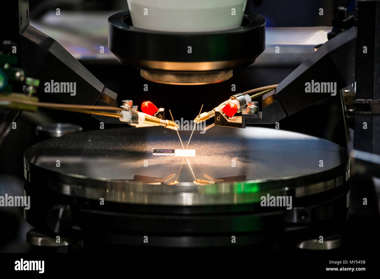 Analytical probe station Stock Photo - Alamy