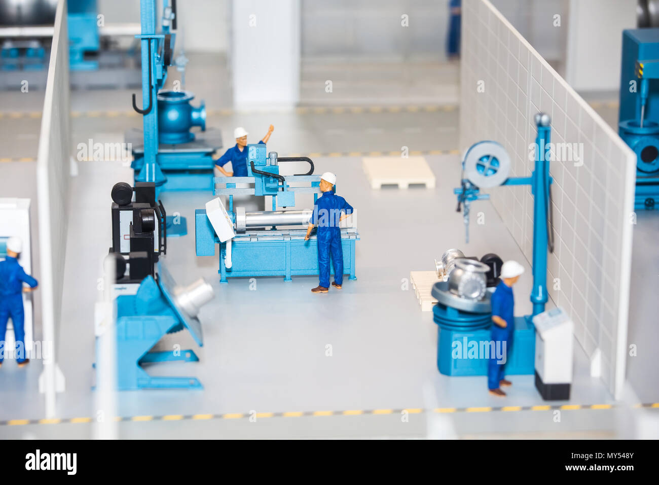 Scale model of industrial plant Stock Photo - Alamy