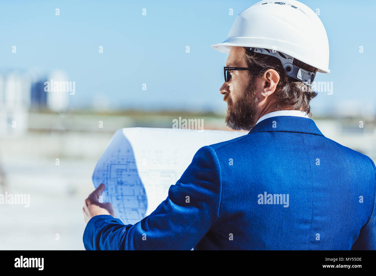 Plans examining hi-res stock photography and images - Alamy