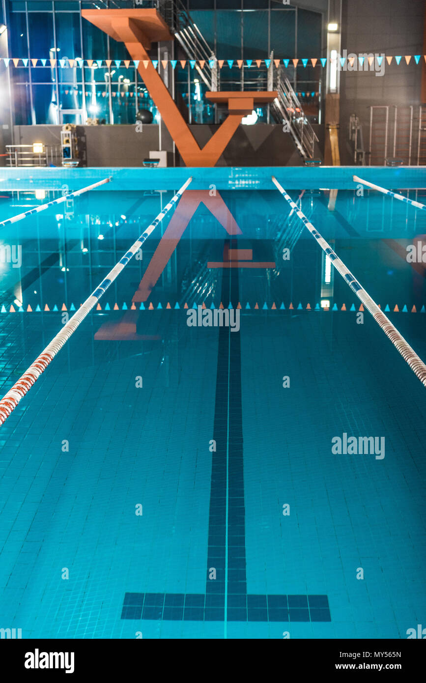 Swim competition lanes hi-res stock photography and images - Alamy