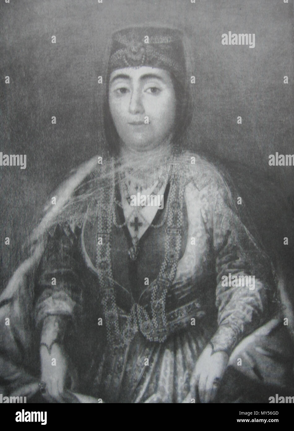 . English: Queen Darya (Darejan) of Georgia, consort of Heraclius II ...