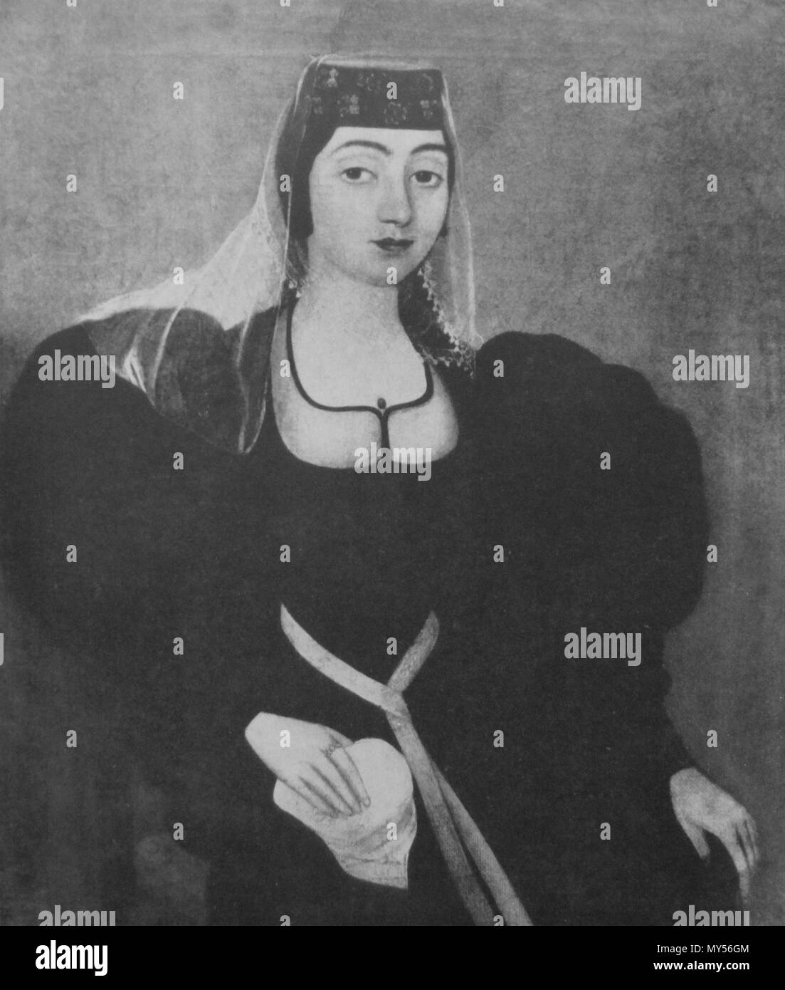 . English: Portrait of Princess Salome Andronikashvili. Unknown painter ...