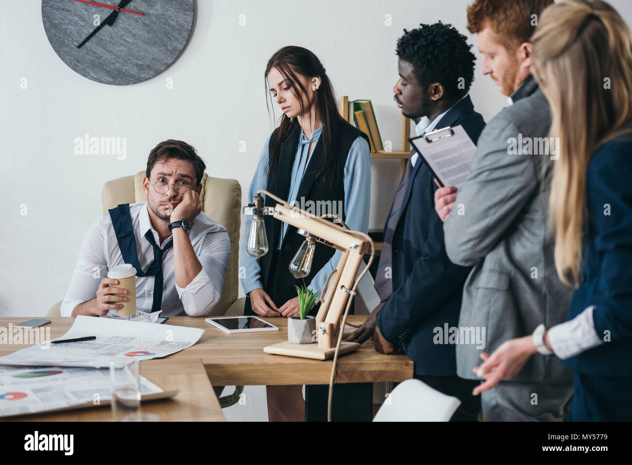 Talking to the boss hi-res stock photography and images - Alamy