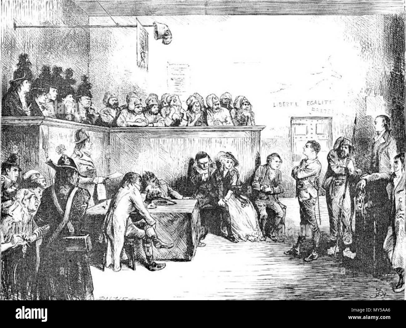 511 T2C, Fred Barnard, The trial of Evrémonde (III,9 Stock Photo - Alamy