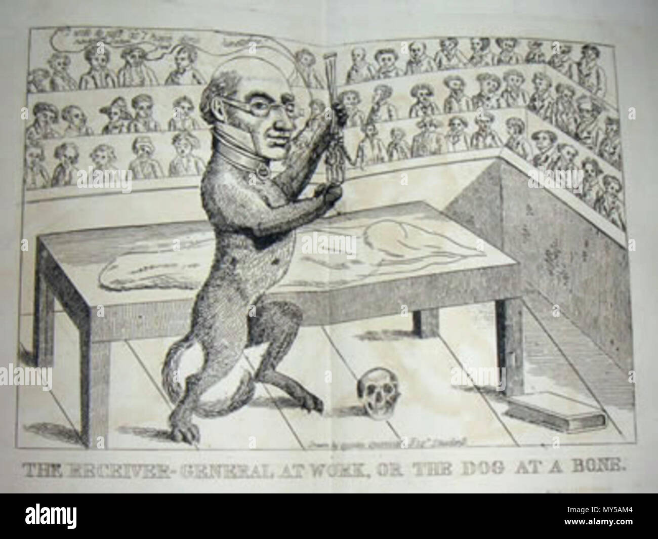 . English: Dr. Robert Knox (anatomist): a 1829 caricature . circa 1829 ...