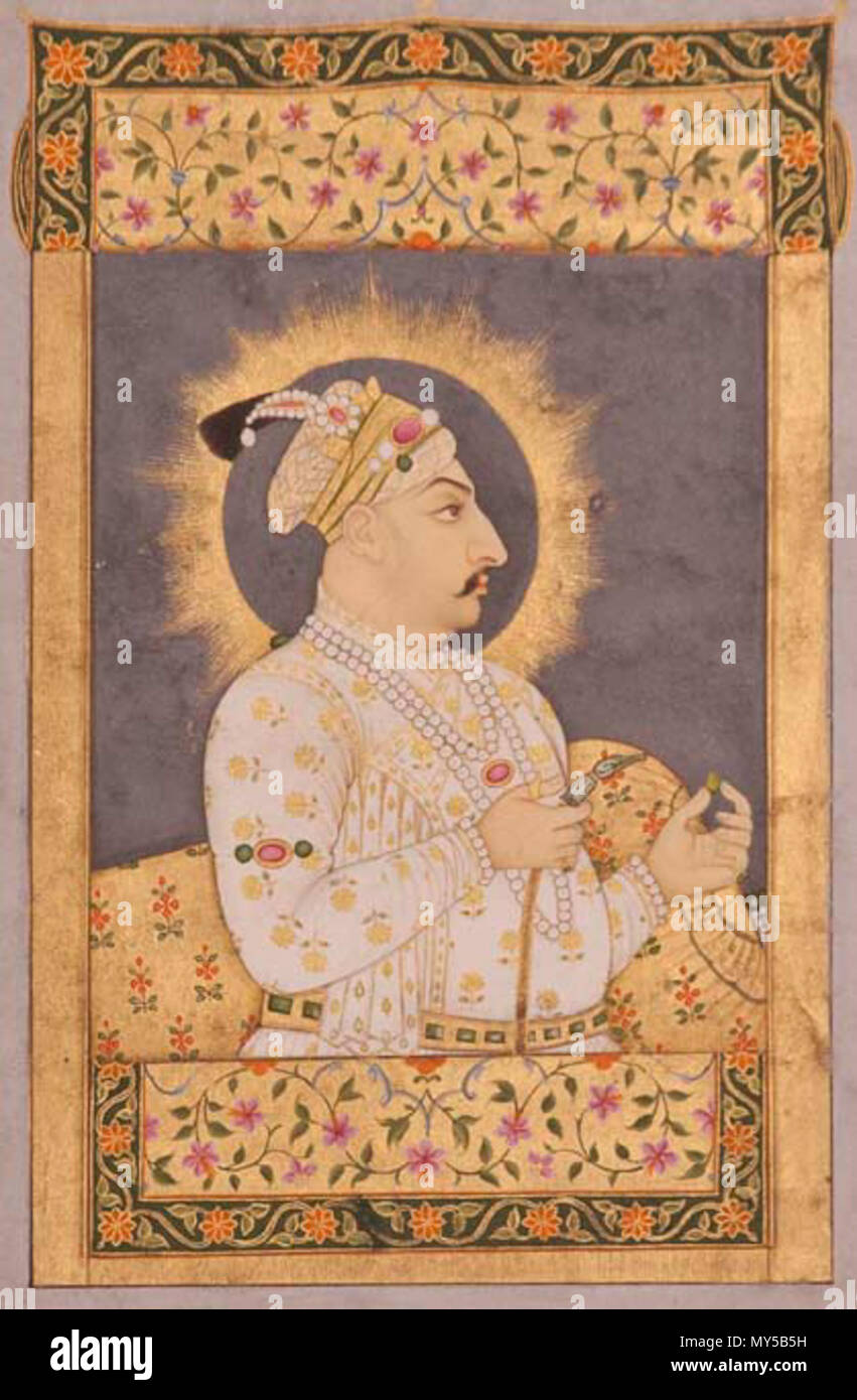 . English: Muhannmad Shah who was 12th Mughal emperor. Unknown date ...