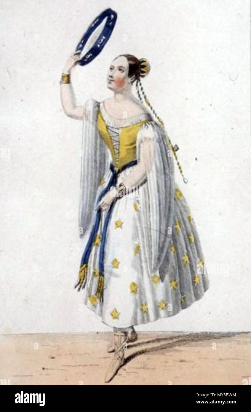 Nineteenth century theater portrait singer hi-res stock photography and ...