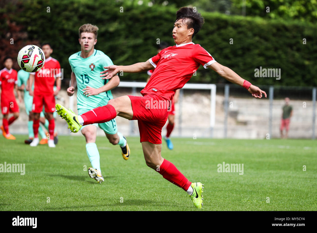 Carnoux, Stade Marcel Cerdan Stadium in Carnoux-en-provence. 5th June ...