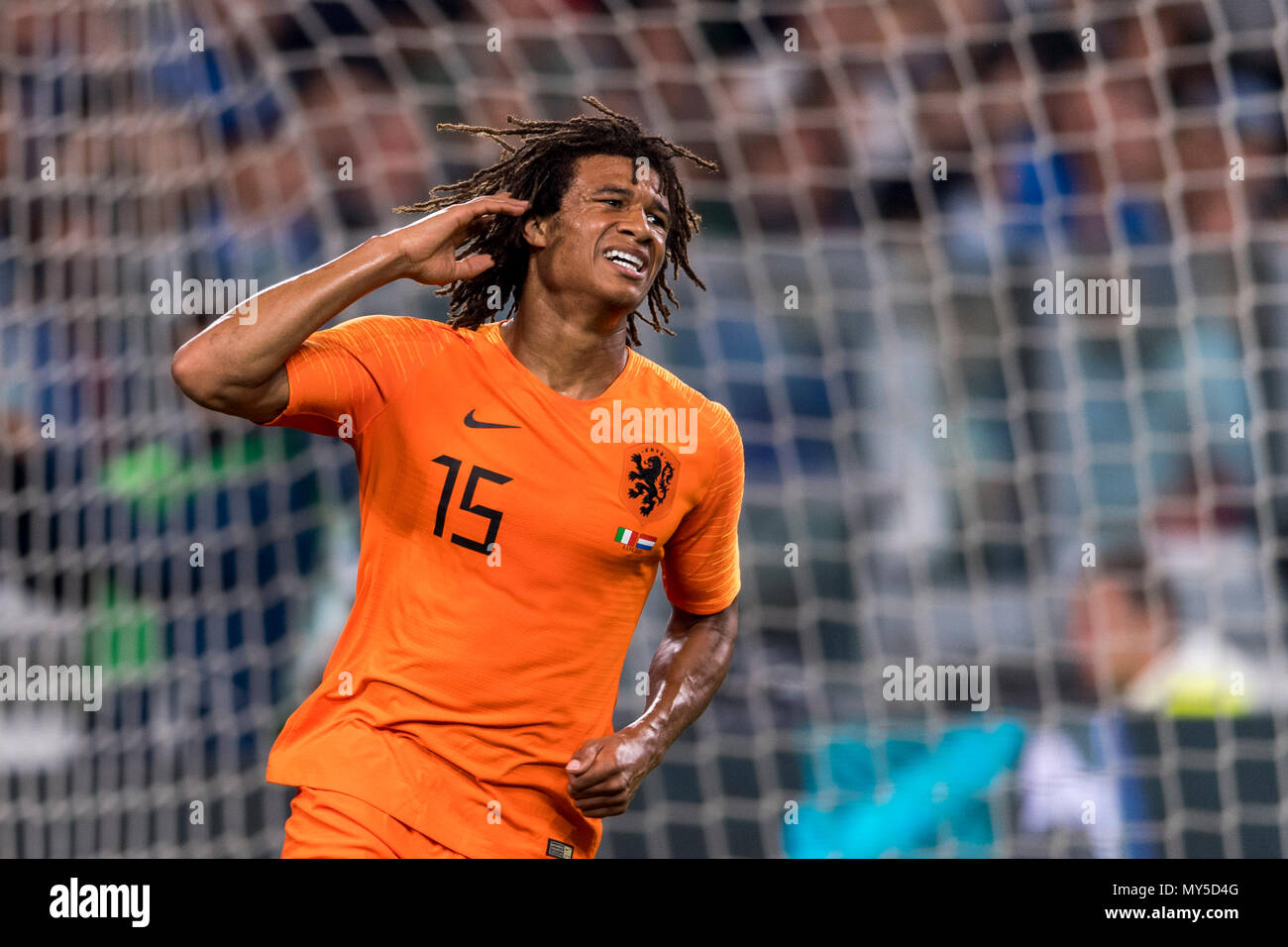 Nathan Ake of Netherlands during the International Friendly match ...