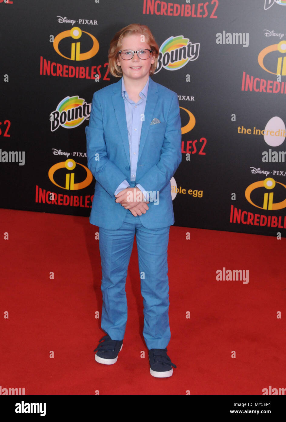 Los Angeles, USA. 5th Jun, 2018. Actor Huckleberry Milner attends the ...